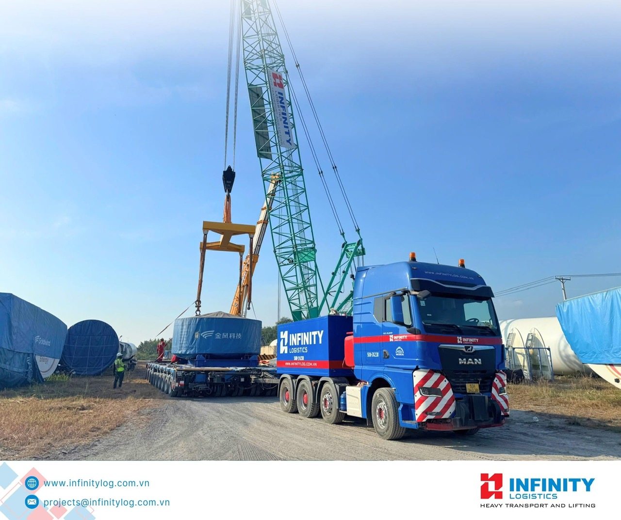 Infinity Logistics cùng công tác tái khởi động lắp đặt Nhà Máy Điện Gió ...